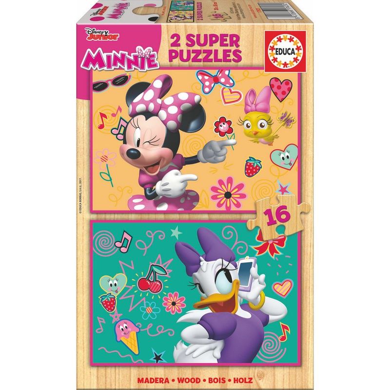 Disney Minnie Mouse Träpussel – Educa - Unicorn Saker
